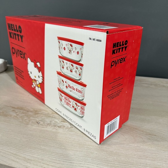Pyrex | Kitchen | Hello Kitty Pyrex Decorated Glass Food Storage | Poshmark